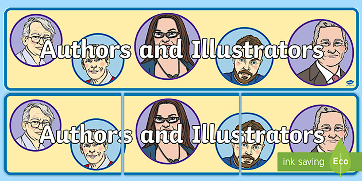 Authors and Illustrators Display Banner (teacher made)