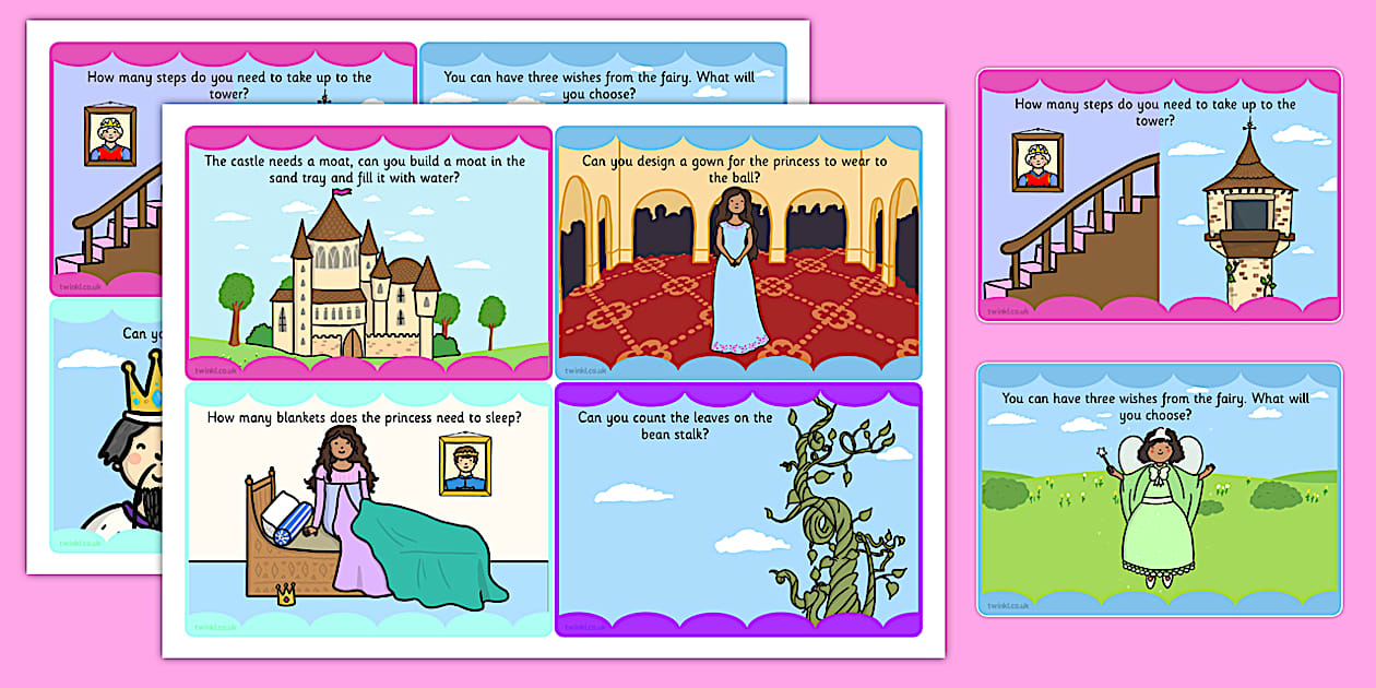 Challenge Cards Fairytale Castle - ESL Role Play - Twinkl