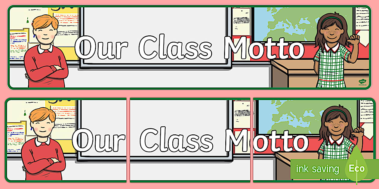 Class Motto | Display Banner | Primary Classroom Management