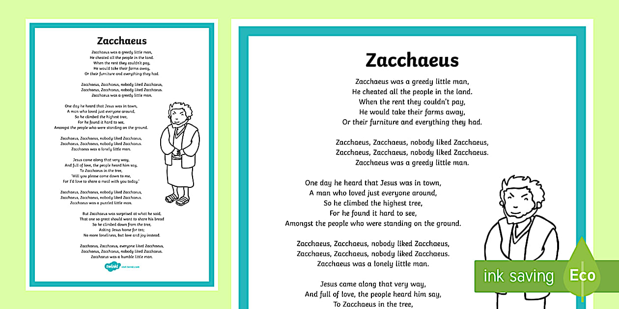 Zacchaeus Song - ROI