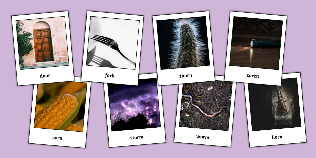 'Or' Sound Instant Photo Style Display Images (teacher made)