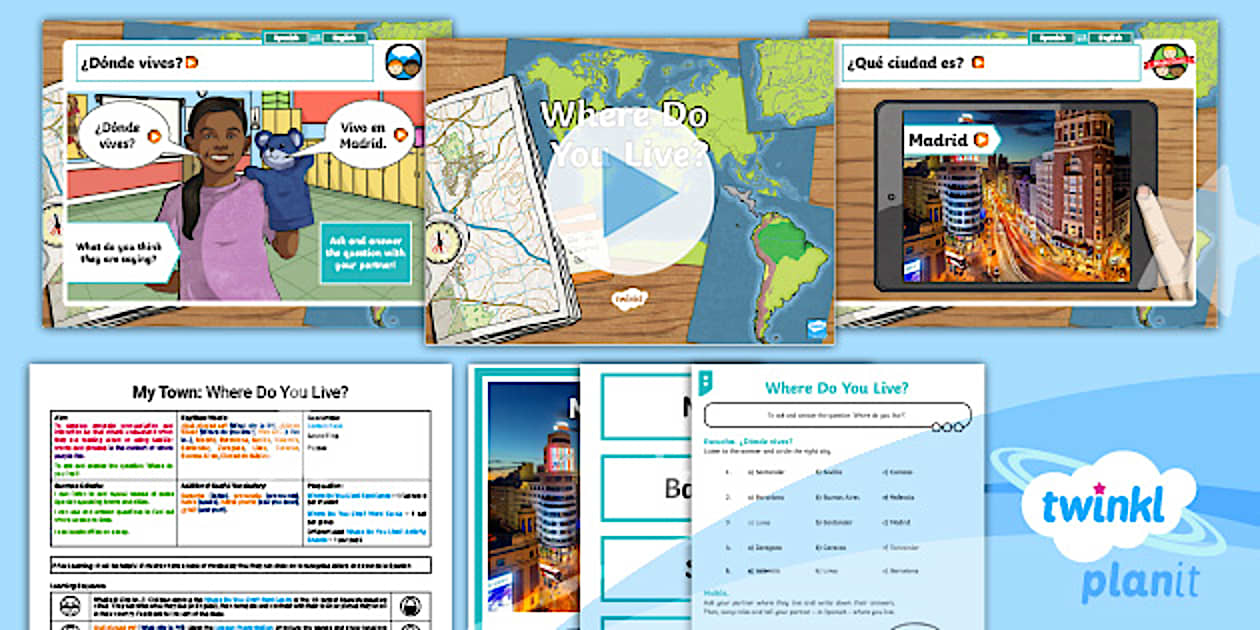 👉 PlanIt Year 4 Spanish Lesson: Where Do You Live