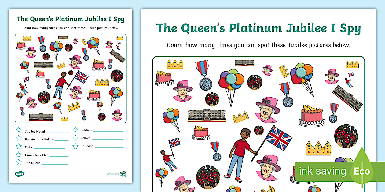 The Queen's Platinum Jubilee I Spy Activity - Twinkl