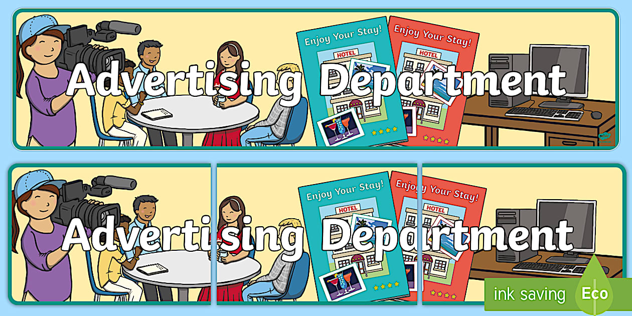 Advertising Department Display Banner (teacher made)