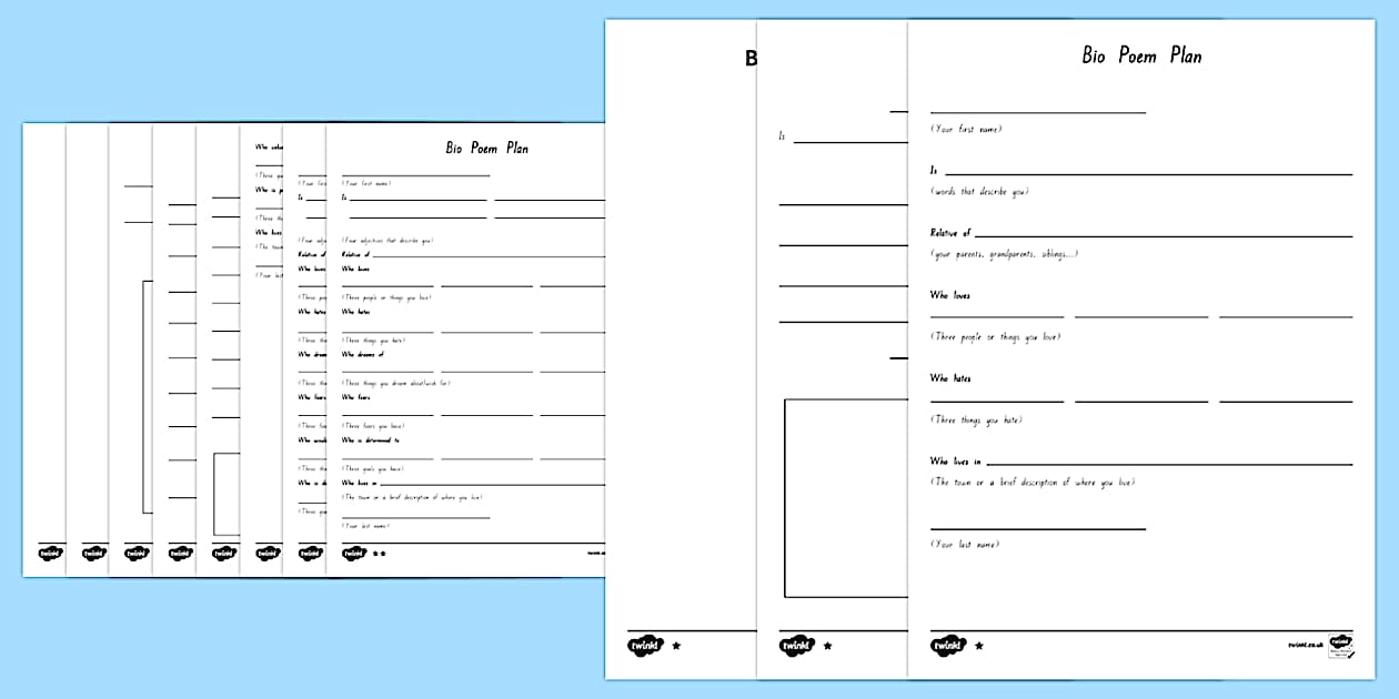 * NEW * How Do You Write a Bio Poem? | English | Primary Resource