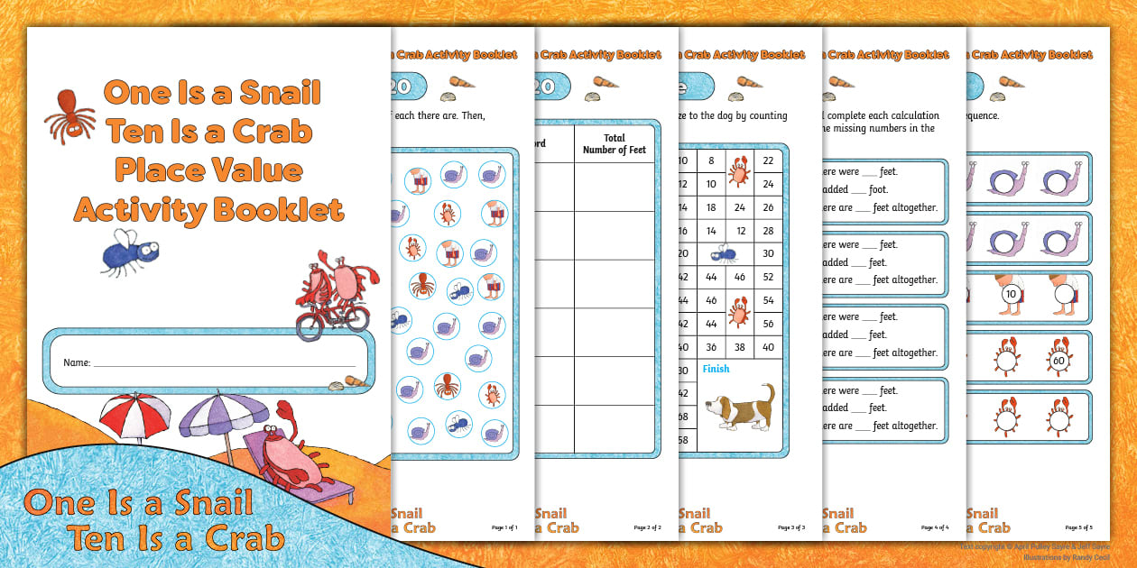 FREE! - 👉 One is a Snail, Ten is a Crab: Place Value Activity Booklet