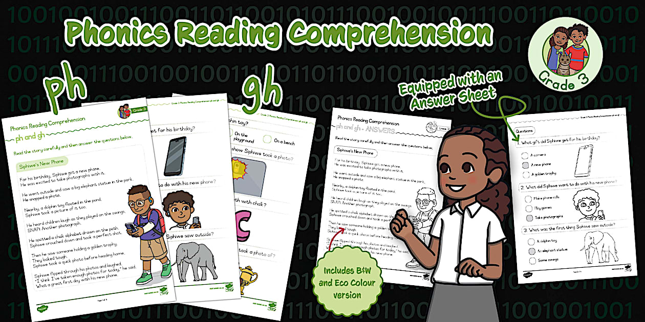Gr 3 Phonics T2 - ph and gh sound - Reading Comp (CAPS)