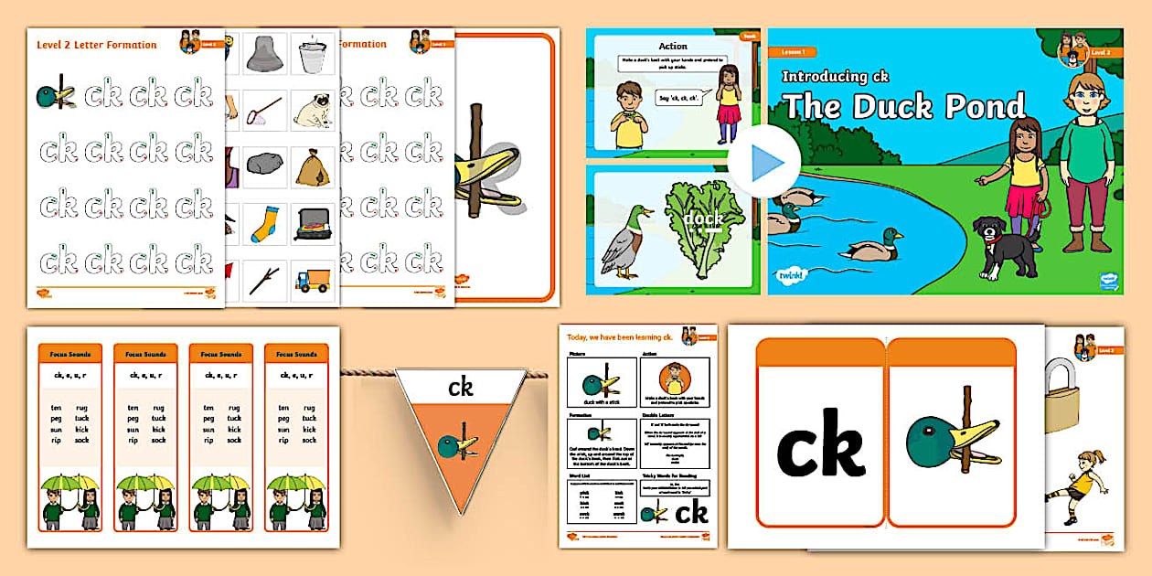 'ck' Lesson Pack Level 2 Week 4 Lesson 1