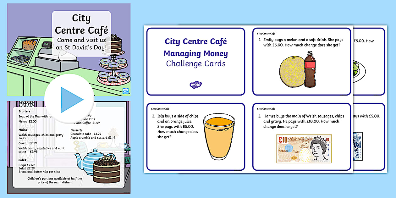 City Centre Café Years 3-4 Manage Money Resource Pack