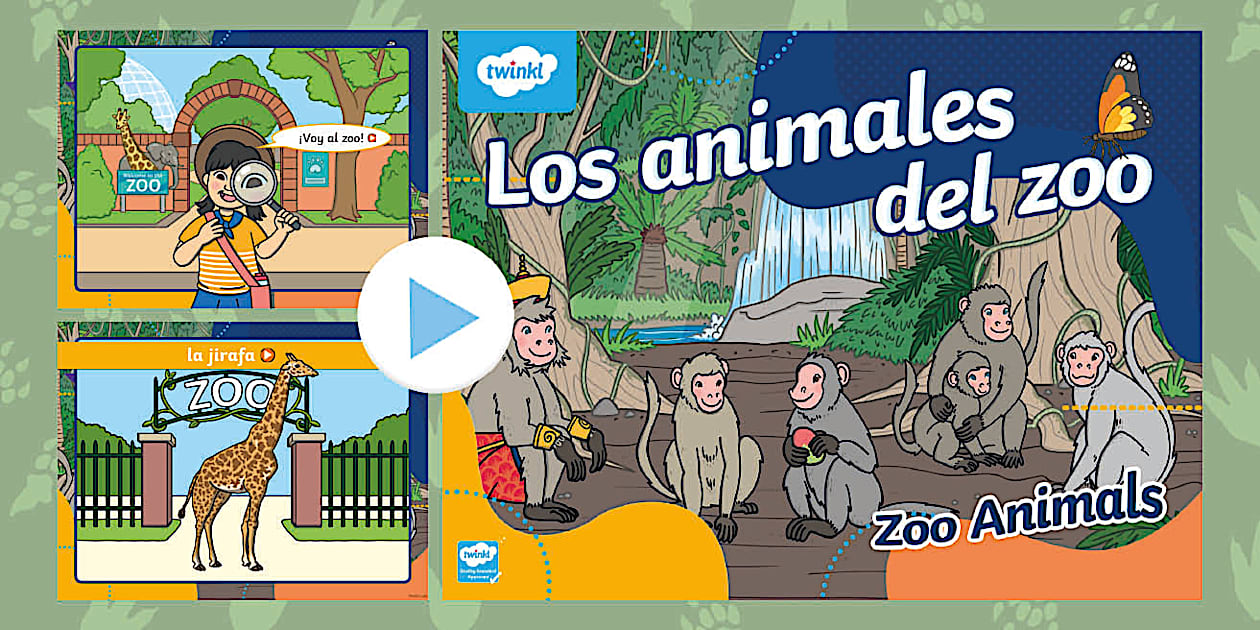 👉 Spanish: Zoo Animals PowerPoint (teacher made) - Twinkl