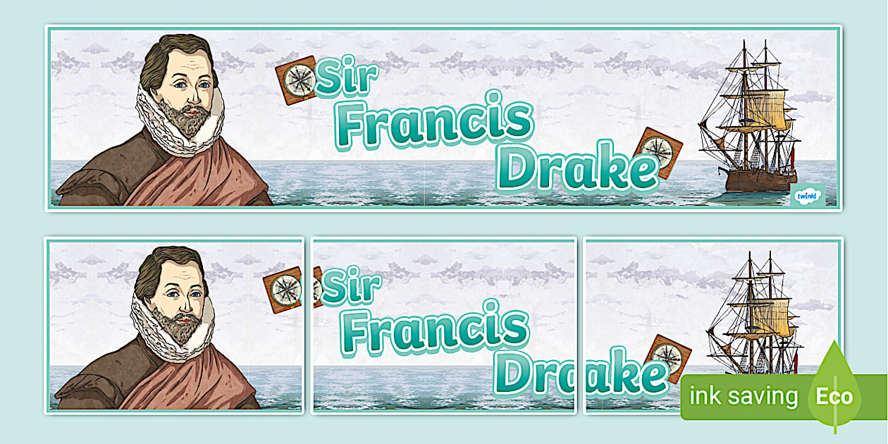 Sir Francis Drake Display Banner (teacher made) - Twinkl