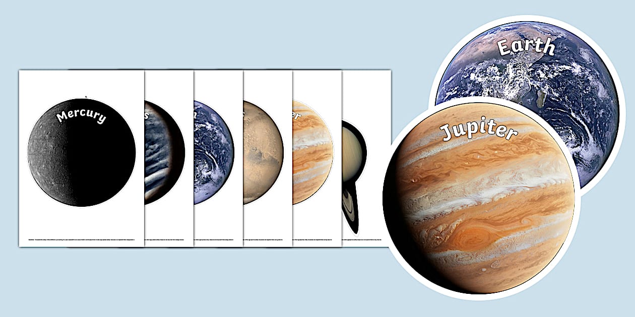 Planets Circle Display Photo Cut-Outs (teacher made)