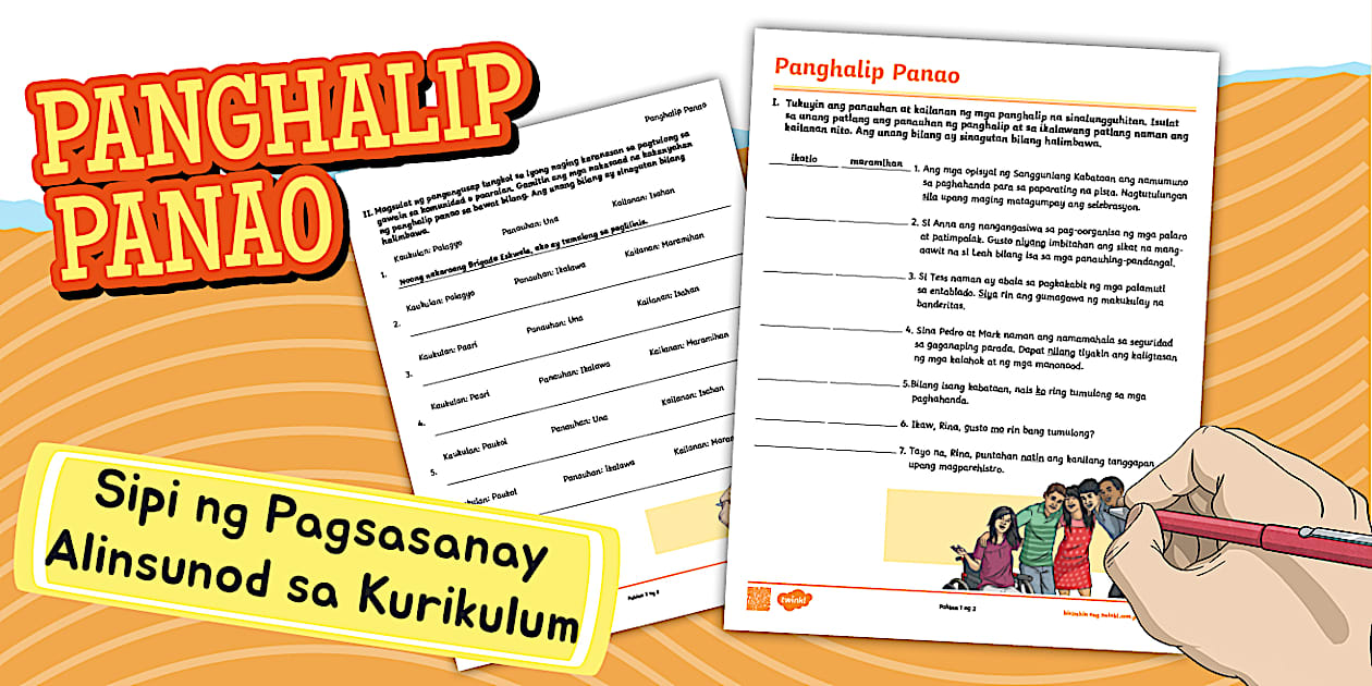 Panghalip Panao Worksheet | Grade 4 | Twinkl Philippines