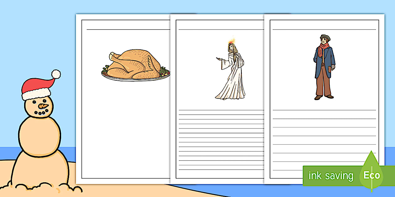 A Christmas Carol Writing Frames English/Afrikaans - Twinkl