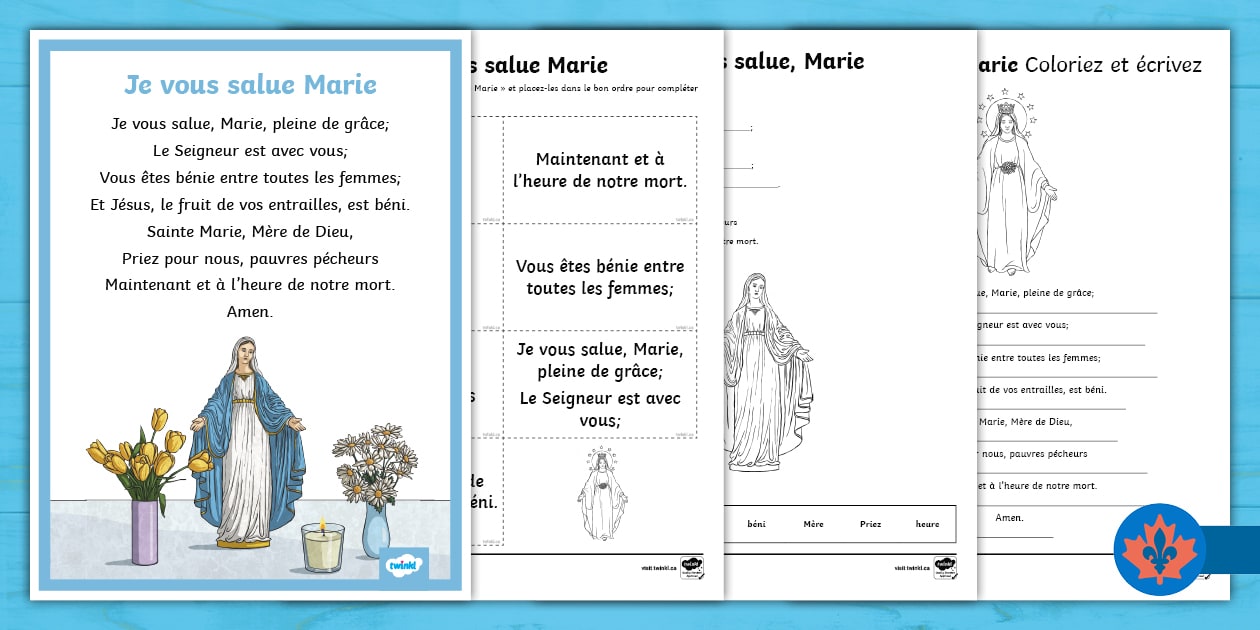 The Hail Mary Activity Pack French (professor feito)