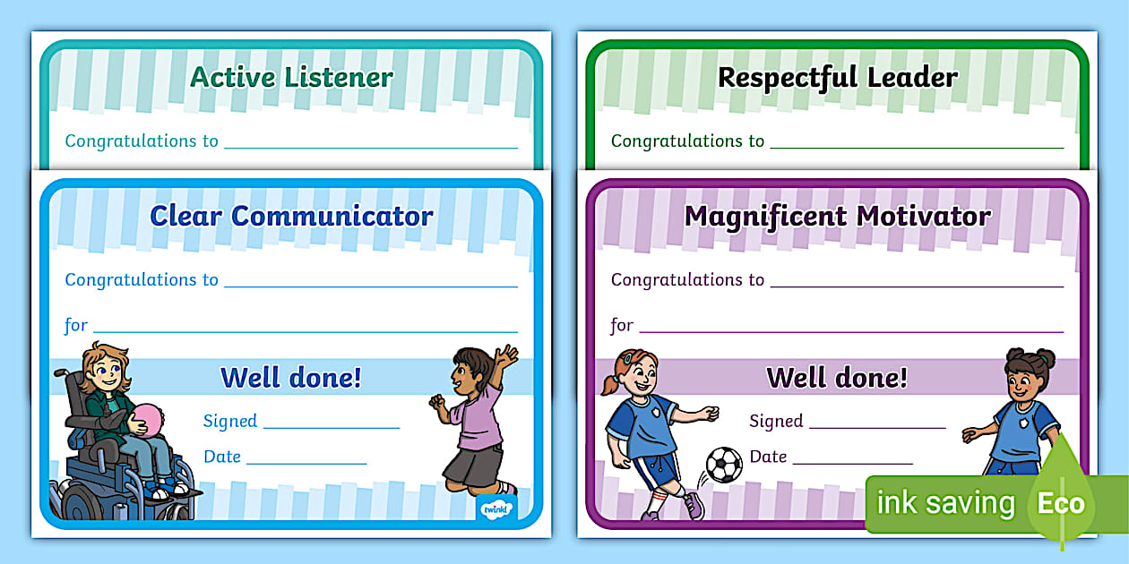 Best Team Player Award | Team Player Certificate | Twinkl