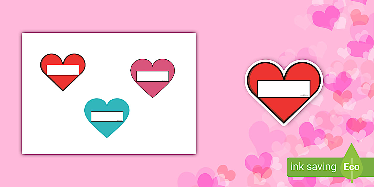 Editable Heart Template | Primary Resource | Twinkl - Twinkl