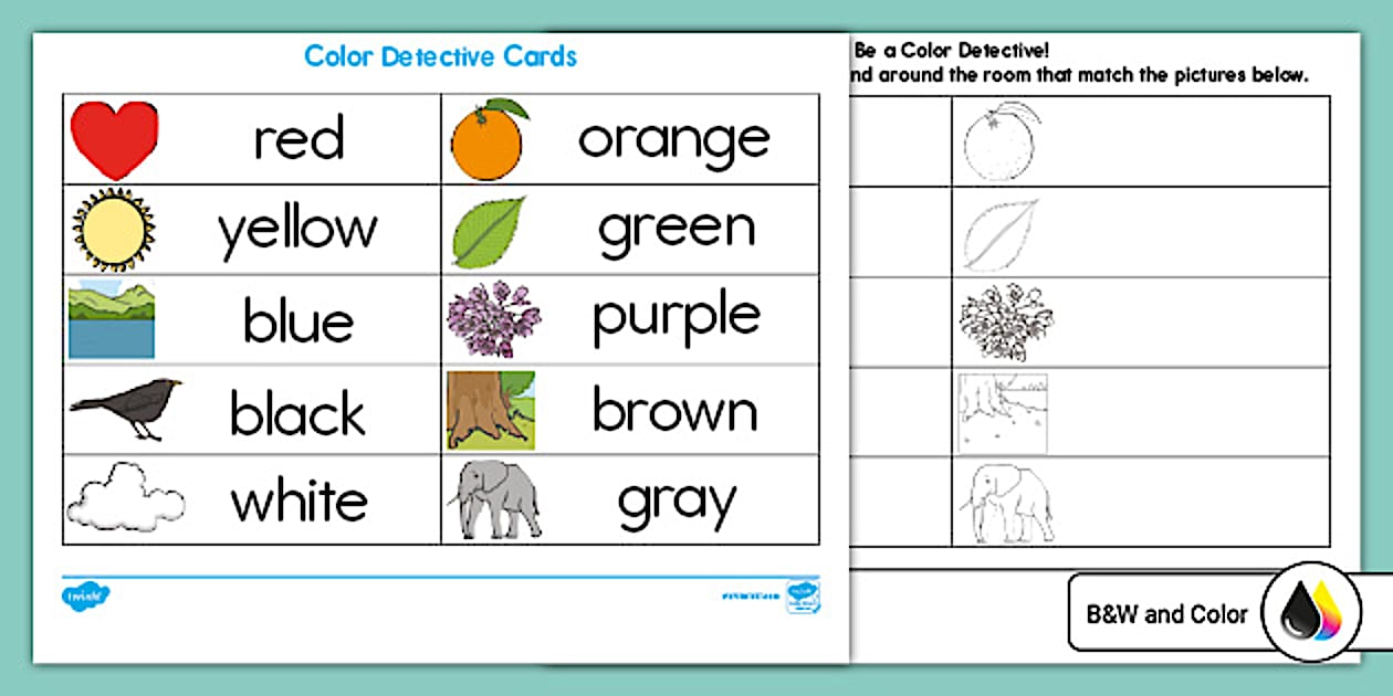 Colors Read and Write the Room Worksheet - Twinkl