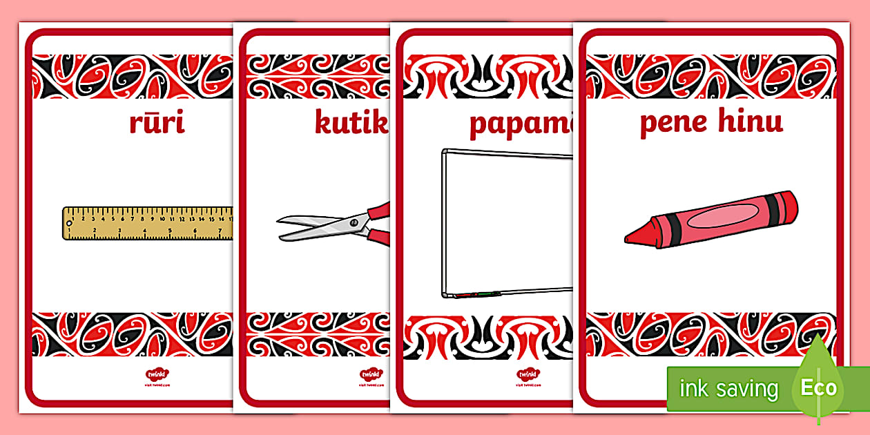 Classroom Equipment Labels in Te Reo Maori - NZ Class