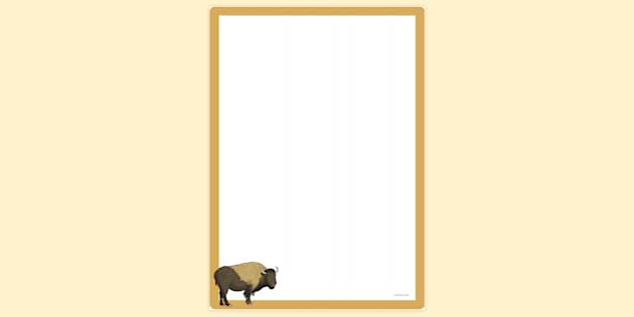 American Bison Page Border | Page Borders | Twinkl - Twinkl