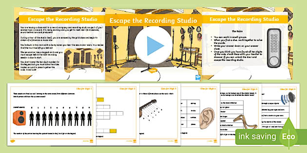 Year 4 Sound Escape the Room Game (teacher made) - Twinkl