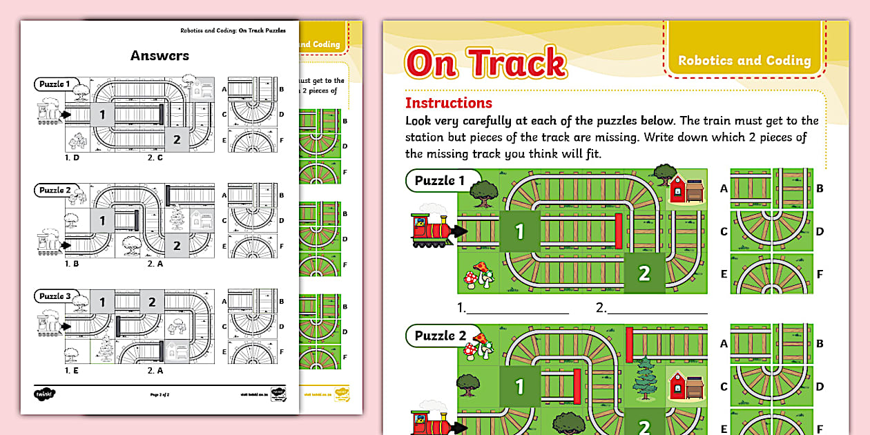 Robotics and Coding - On Track (teacher made) - Twinkl Robotics and Coding - On Track (teacher made) - Twinkl