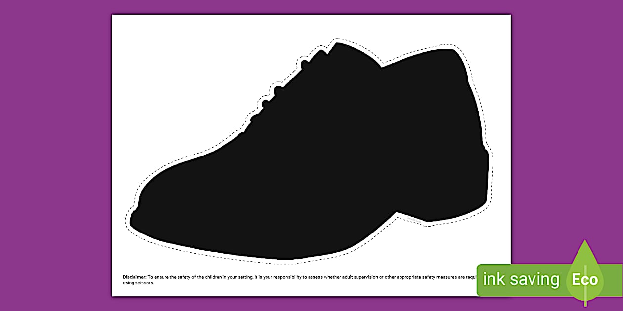 Shoe Silhouette Cut-Out (Teacher-Made) - Twinkl