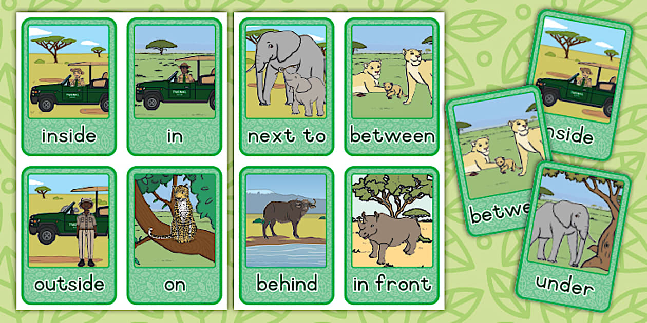 Grade 2 Maths: Position and Direction: Word Cards - Twinkl
