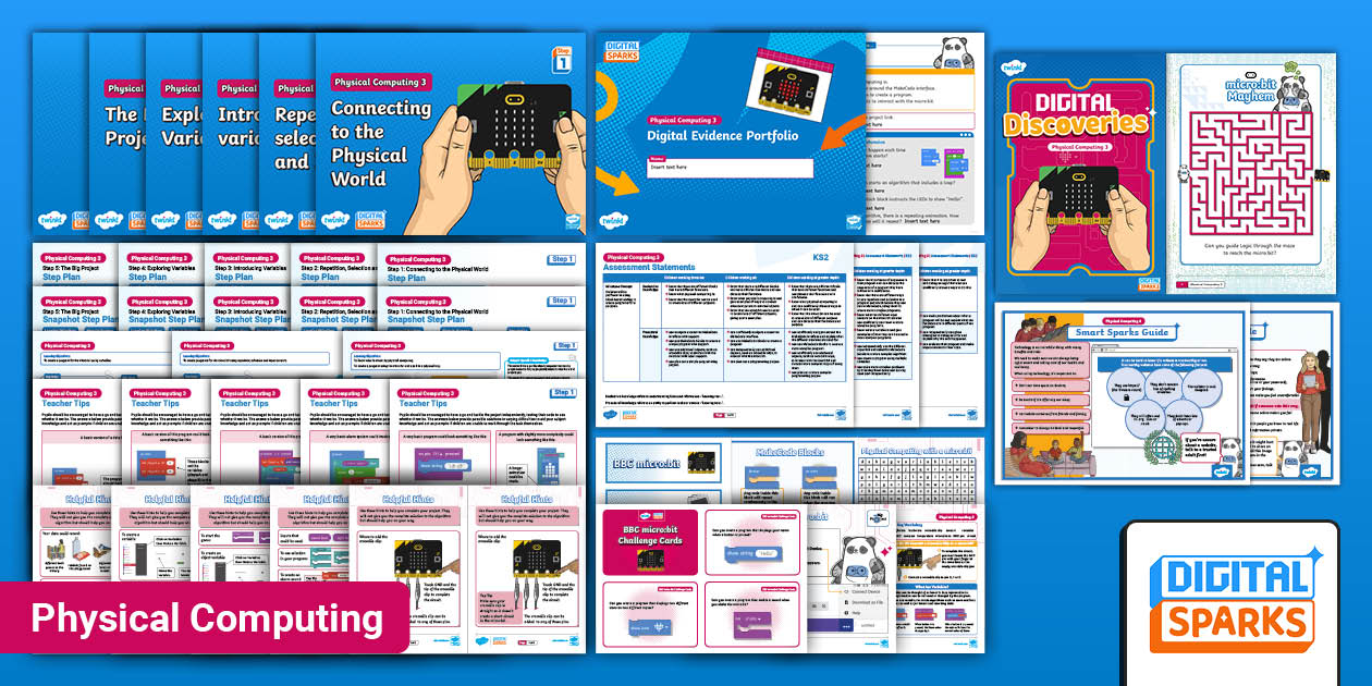 FREE! - Digital Sparks: Physical Computing 3 Unit Pack for UKS2
