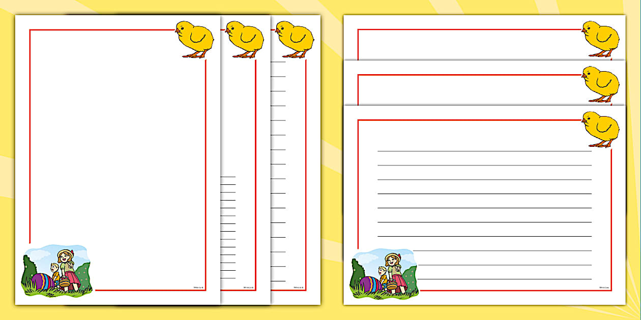 Editable Easter Themed Writing Frames (teacher made)