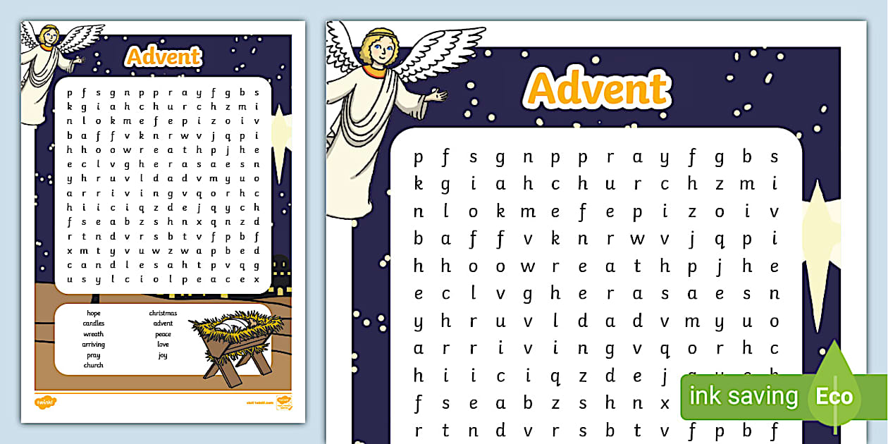 Advent Word Search (Teacher-Made) - Twinkl