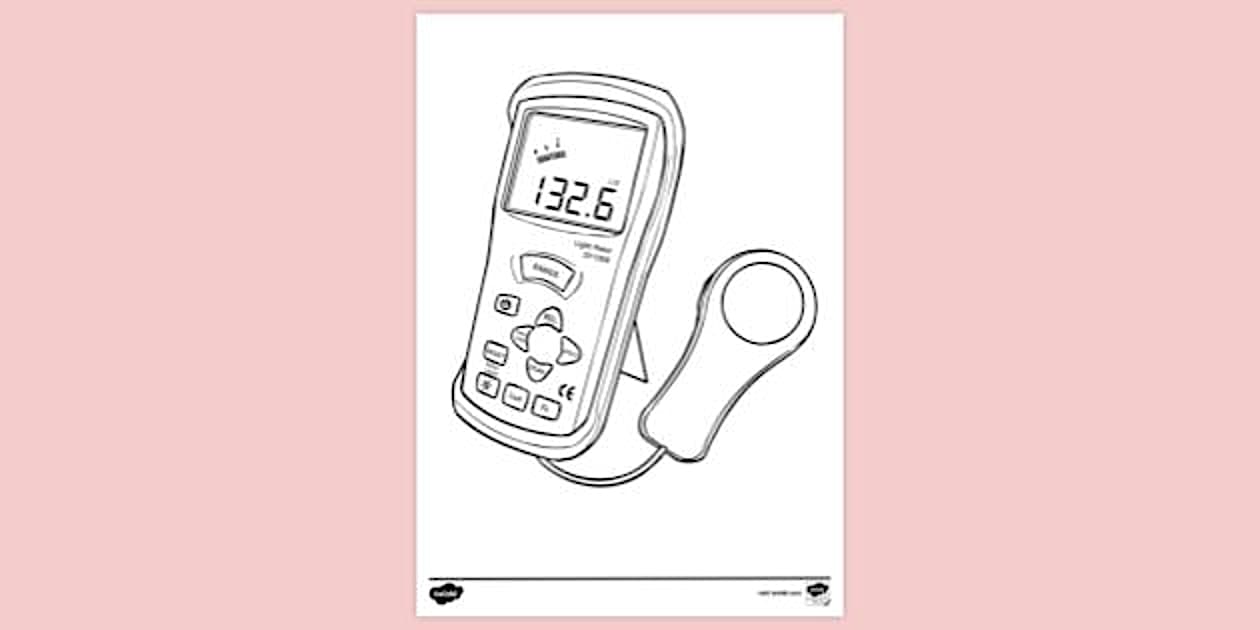 Light Meter Colouring | Colouring Sheets (professor feito)