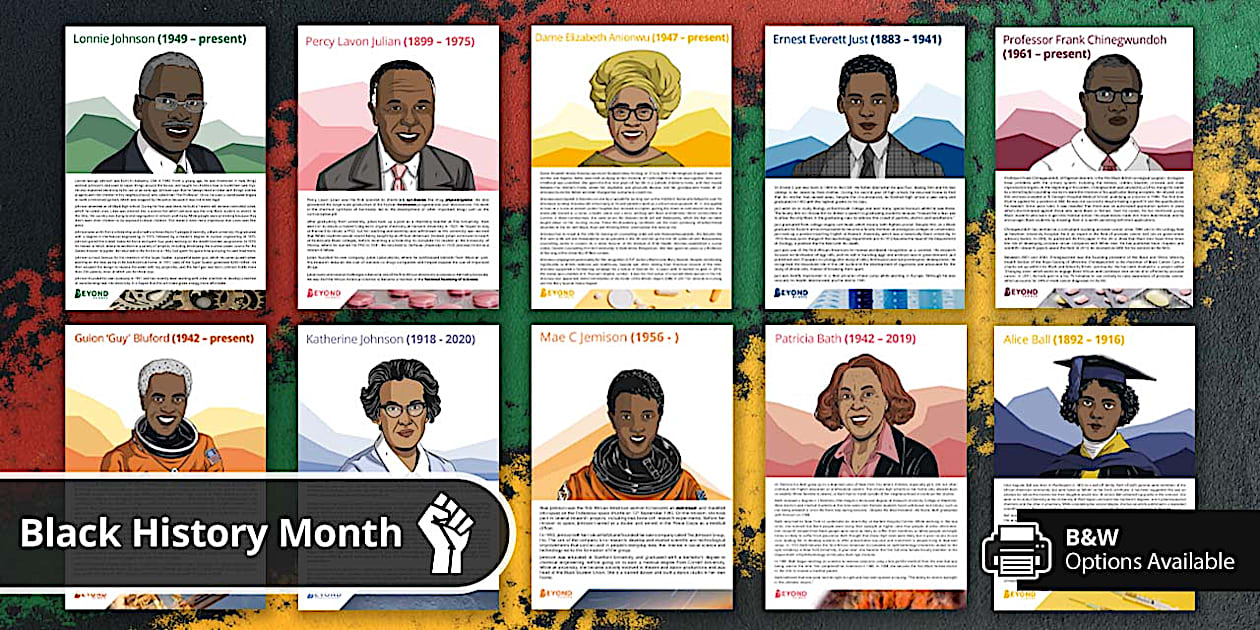 Inspirational Black Scientists Poster Pack | Science |Beyond