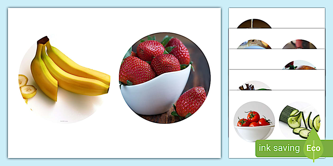 Food Photo Display Cut Outs - Twinkl - EYFS (Lehrer gemacht)