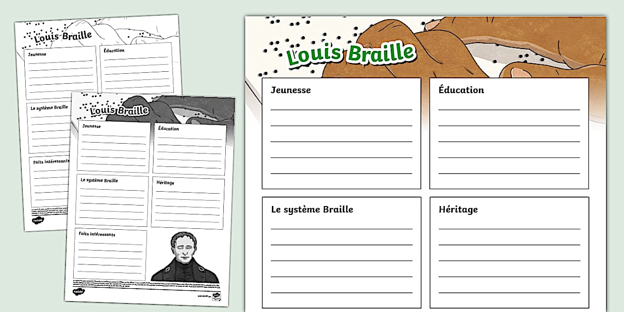 Fiche d'informations : Louis Braille