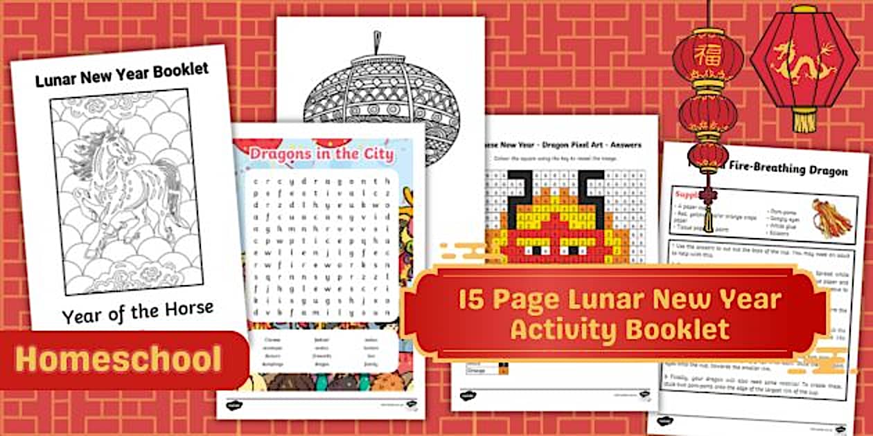 Home Education Lunar New Year Activity Booklet