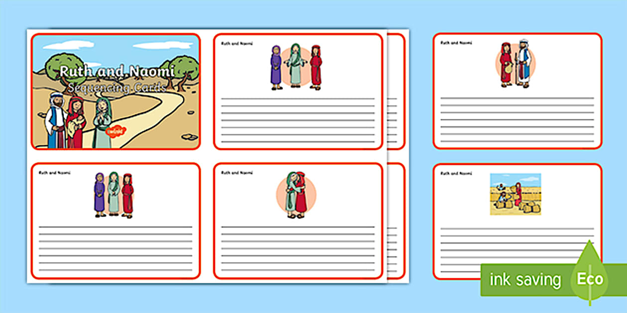 Ruth and Naomi Story Sequencing Cards (teacher made)