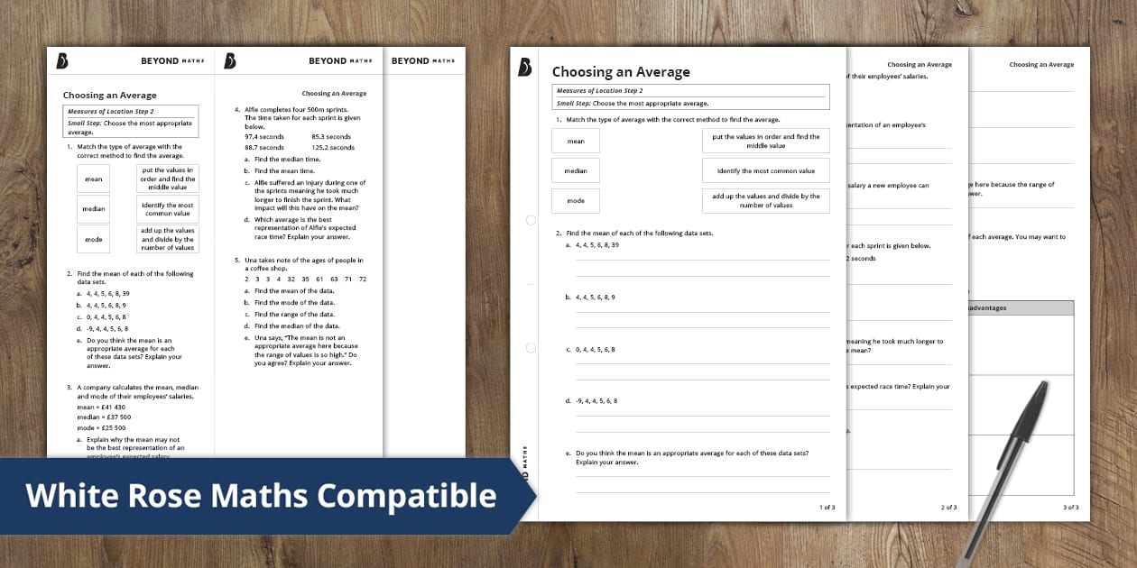 👉 Choosing an Average (Lehrer gemacht) - Twinkl