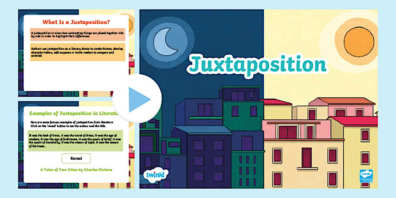 Juxtaposition PowerPoint (teacher made) - Twinkl