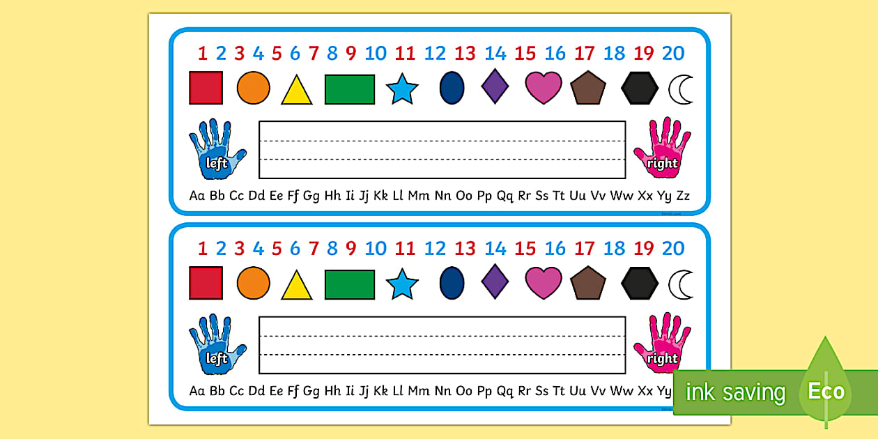 QLD Number, Shape and Alphabet Strips (teacher made)