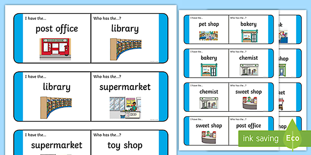 Editable Shops Loop Cards (teacher made) - Twinkl