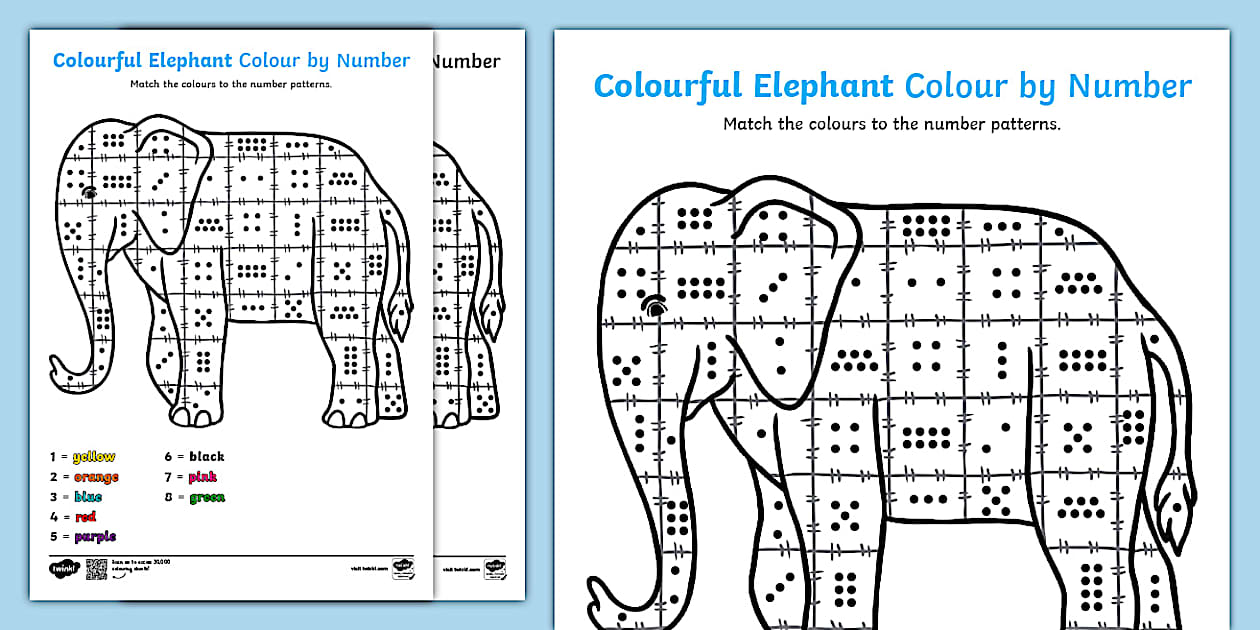 Mindfulness colour by numbers | Worksheet | Twinkl - Twinkl
