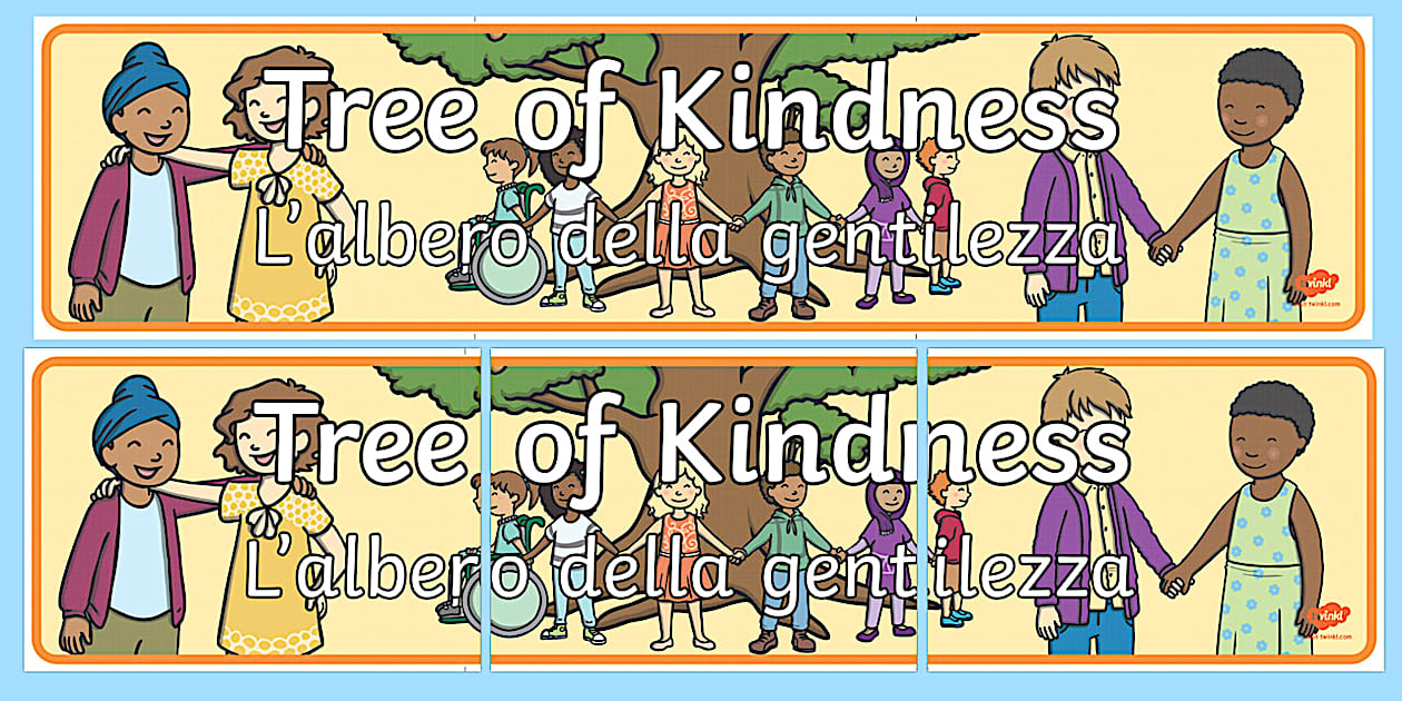 Tree of Kindness Display Banner Italian / English - Tree of Kindness ...