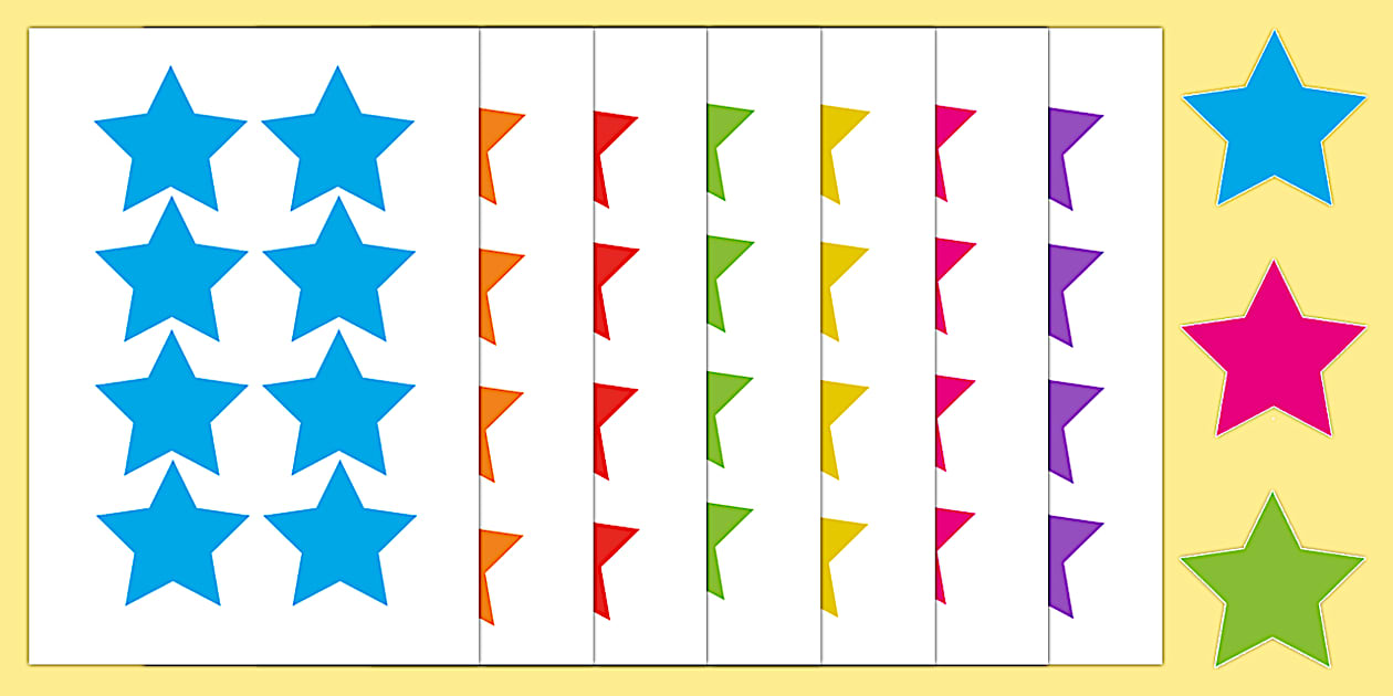 A Star Cut-Out Template | Display Resources | Aussie Twinkl