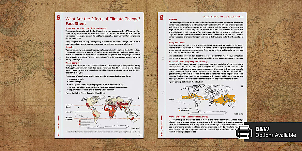 What Are the Effects of Climate Change? Fact Sheet | Beyond