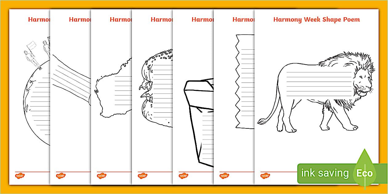 Harmony Week identity poem activity | Twinkl (teacher made)