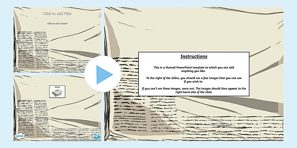 Newspaper Themed Editable Template PowerPoint | PowerPoint