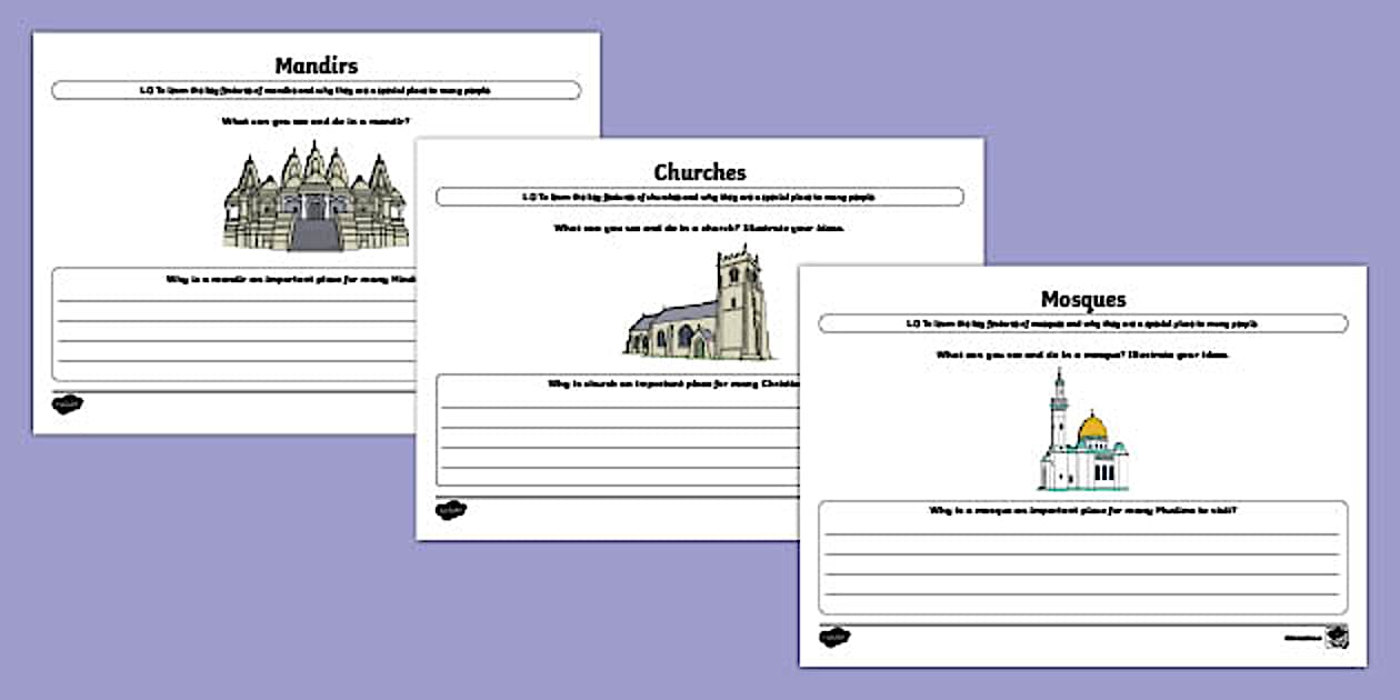 Places of Worship Resource Pack (teacher made) - Twinkl