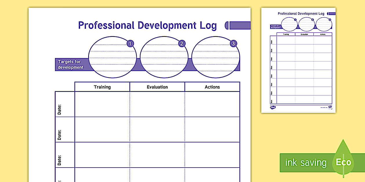 Editable Teacher Planner Professional Development Overview