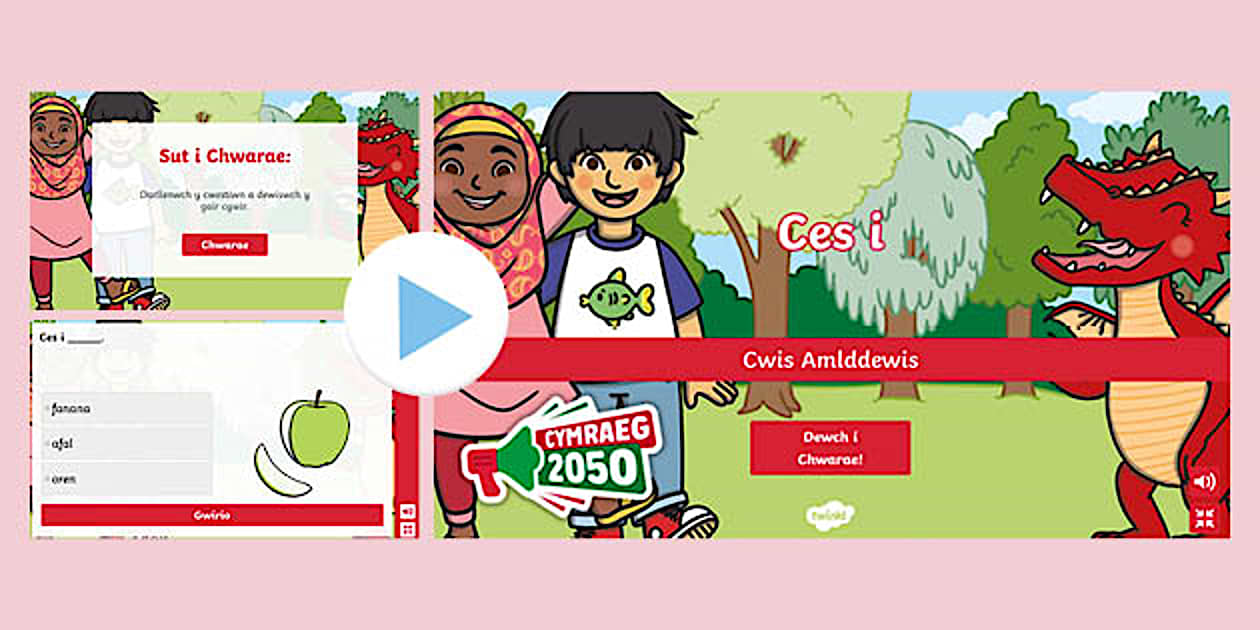 Learn Welsh: Cwis Rhyngweithiol 'Ces i...'/'I had...' Interactive Quiz